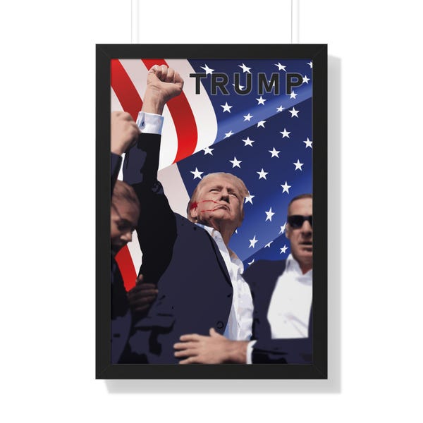 Trump Fist Framed - Etsy
