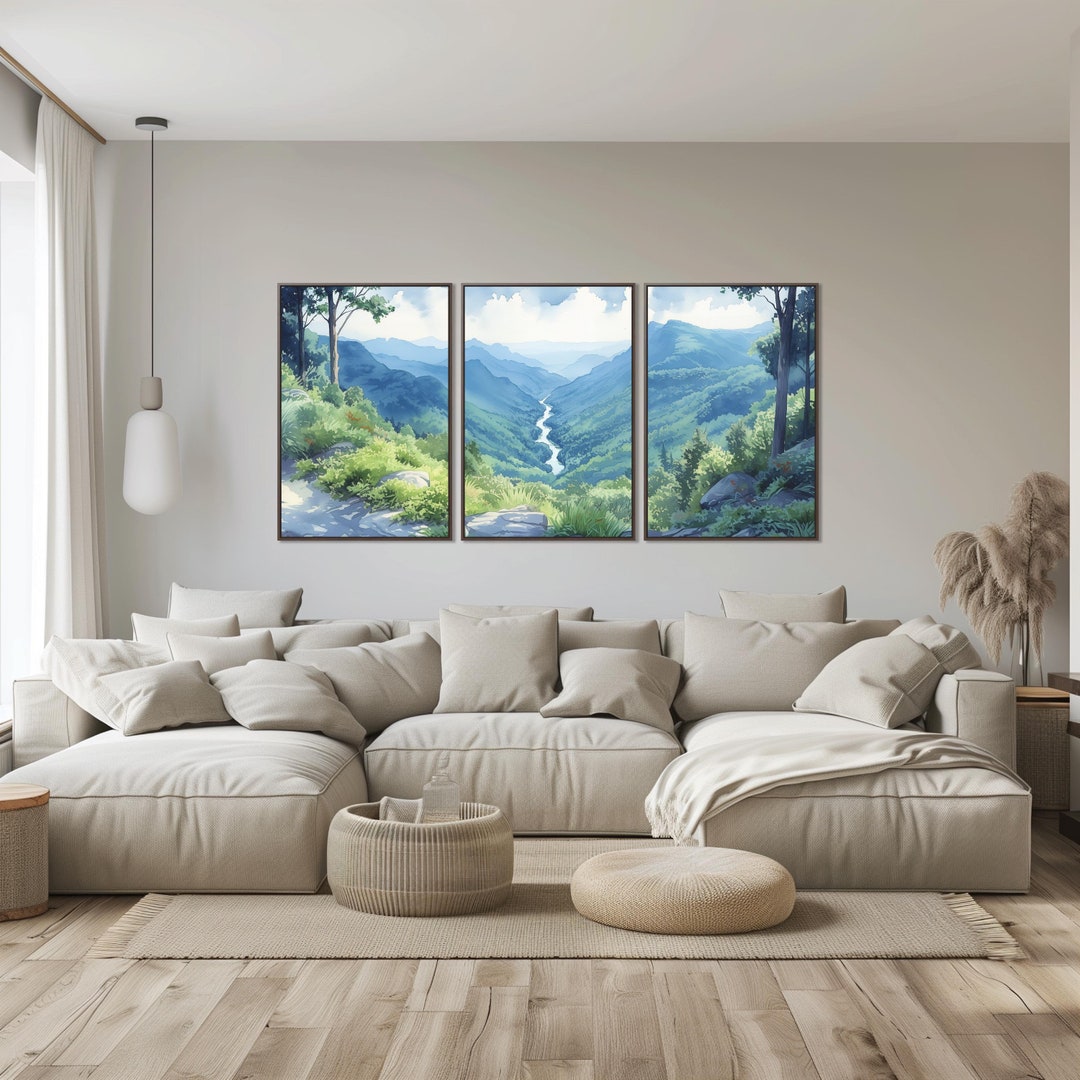 New River Gorge National Park | Triptych Canvas Set of 3 | West ...