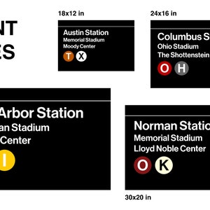 Rutgers University Piscataway, New Jersey Subway-style Stadium Sign ...