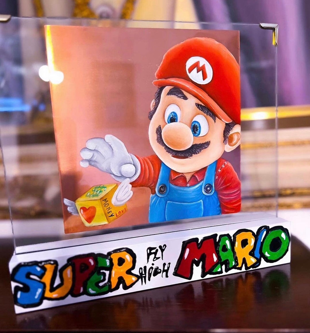 Super Mario/ Oil on Copper/ Hand Painted/ Pop Art - Etsy