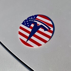 American Flag Overlay for Tesla Emblem, Cybertruck Friendly - Etsy