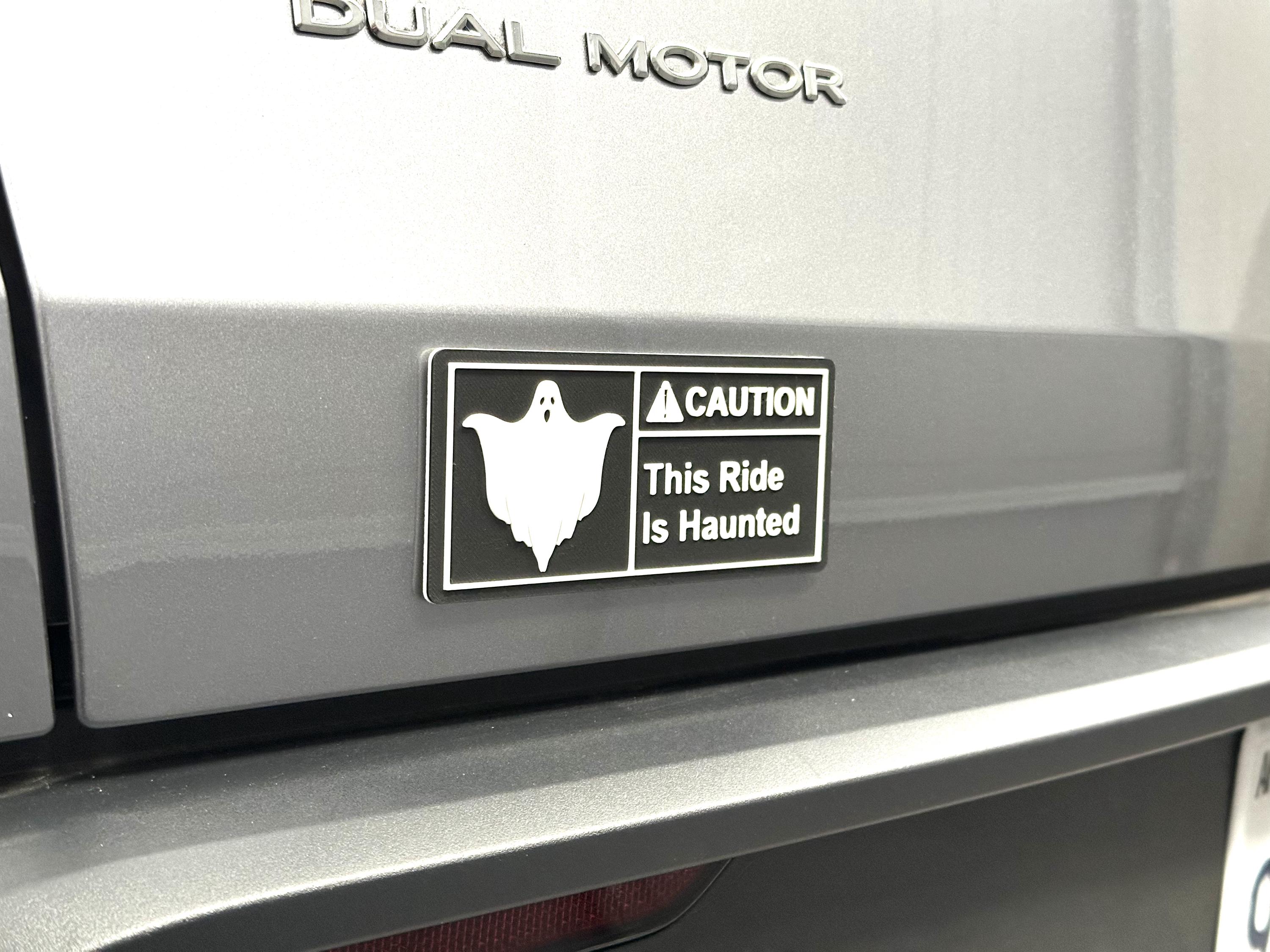 Spooky Warning Label, Reusable Emblem! - Etsy