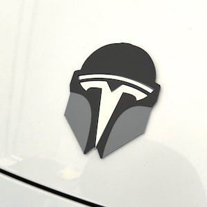 Original Helmet Mando Overlay for Tesla Emblem - Etsy