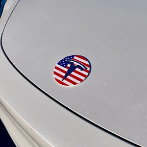 American Flag Overlay for Tesla Emblem, Cybertruck Friendly - Etsy