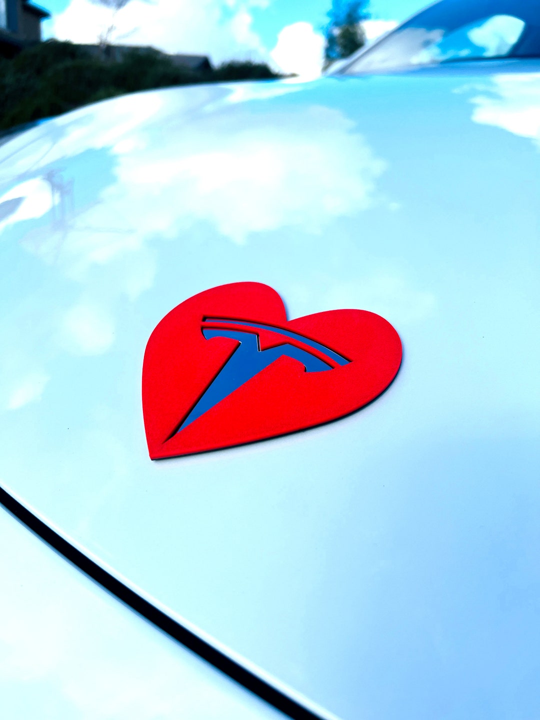 Heart Overlay for Tesla Emblem (personalizable) - Etsy