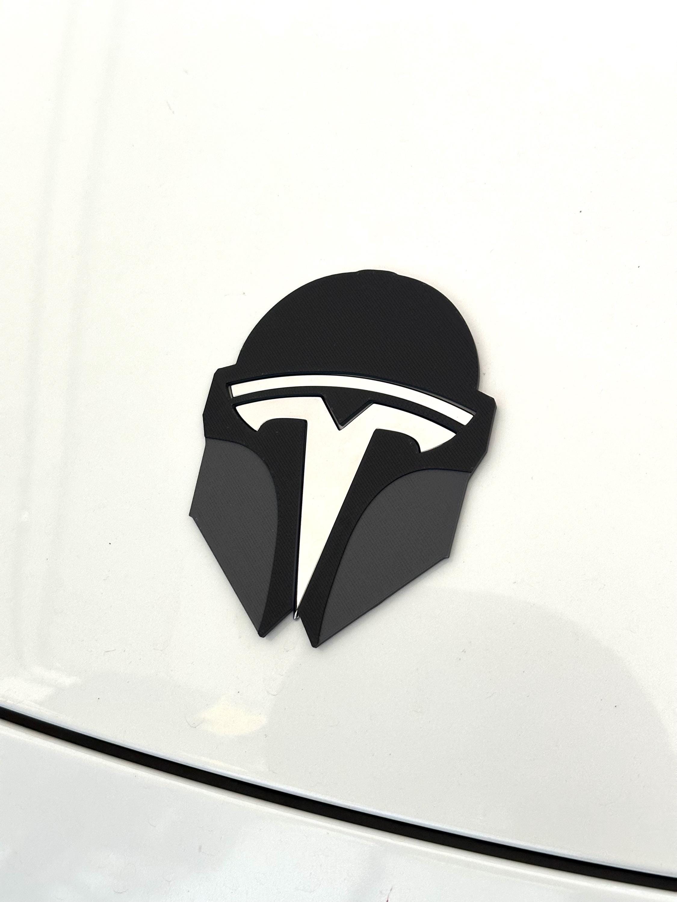 Original Helmet Mando Overlay for Tesla Emblem - Etsy