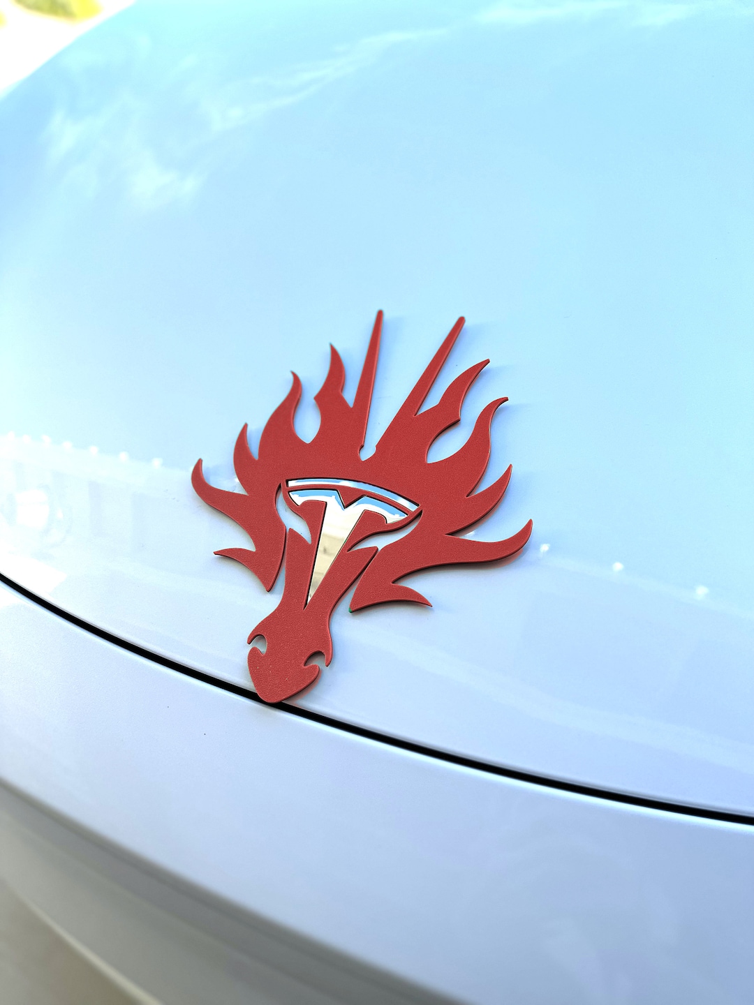 Dragon Head Overlay for Tesla Emblem - Etsy