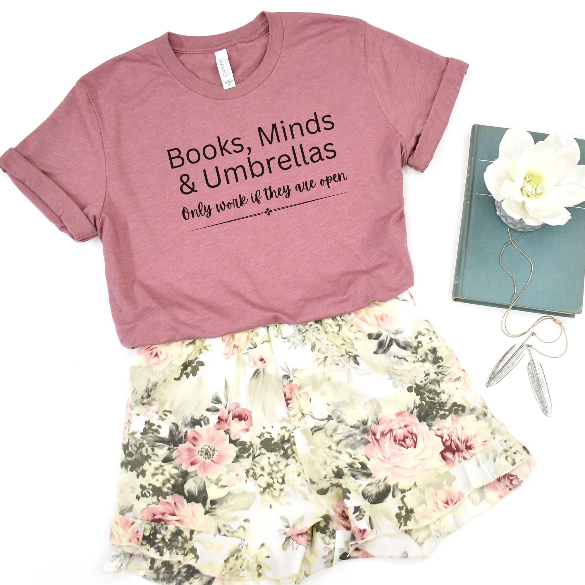 Books Umbrellas & Minds Only Work When They Are Open, Motivational ...