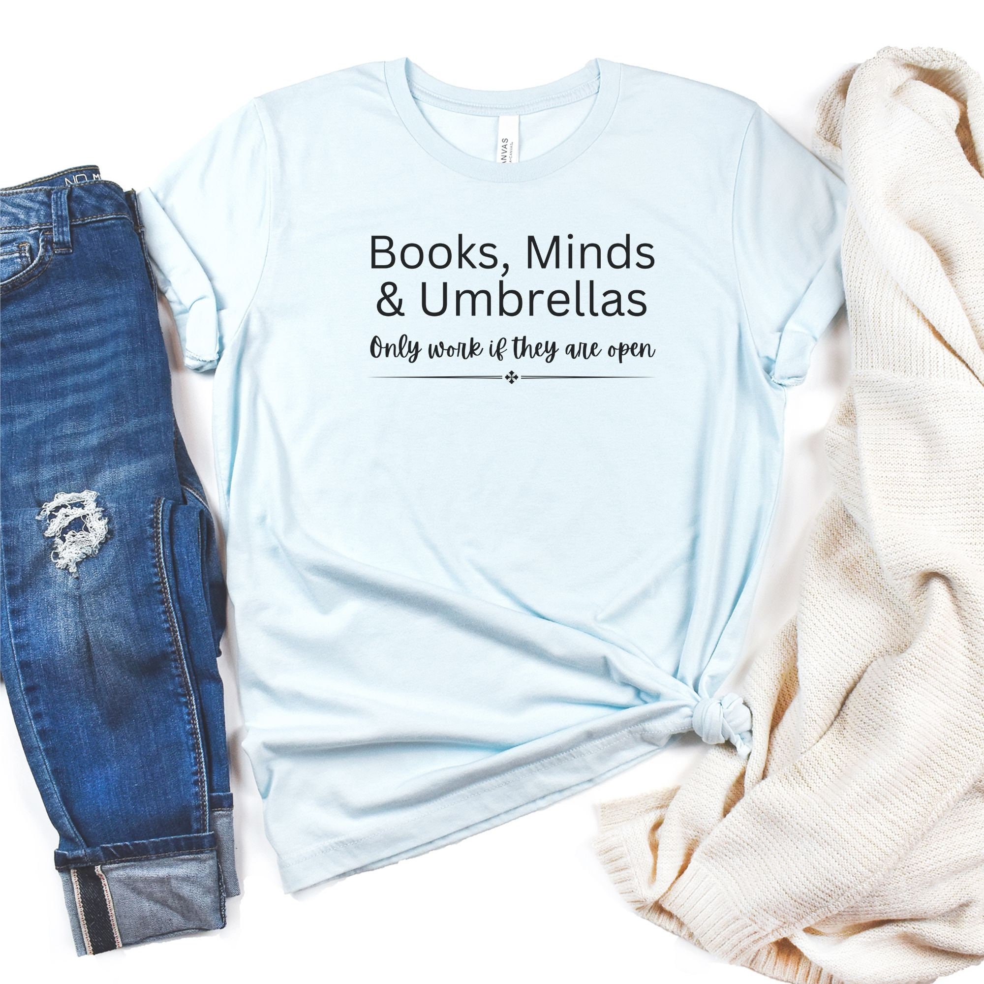 Books Umbrellas & Minds Only Work When They Are Open, Motivational ...