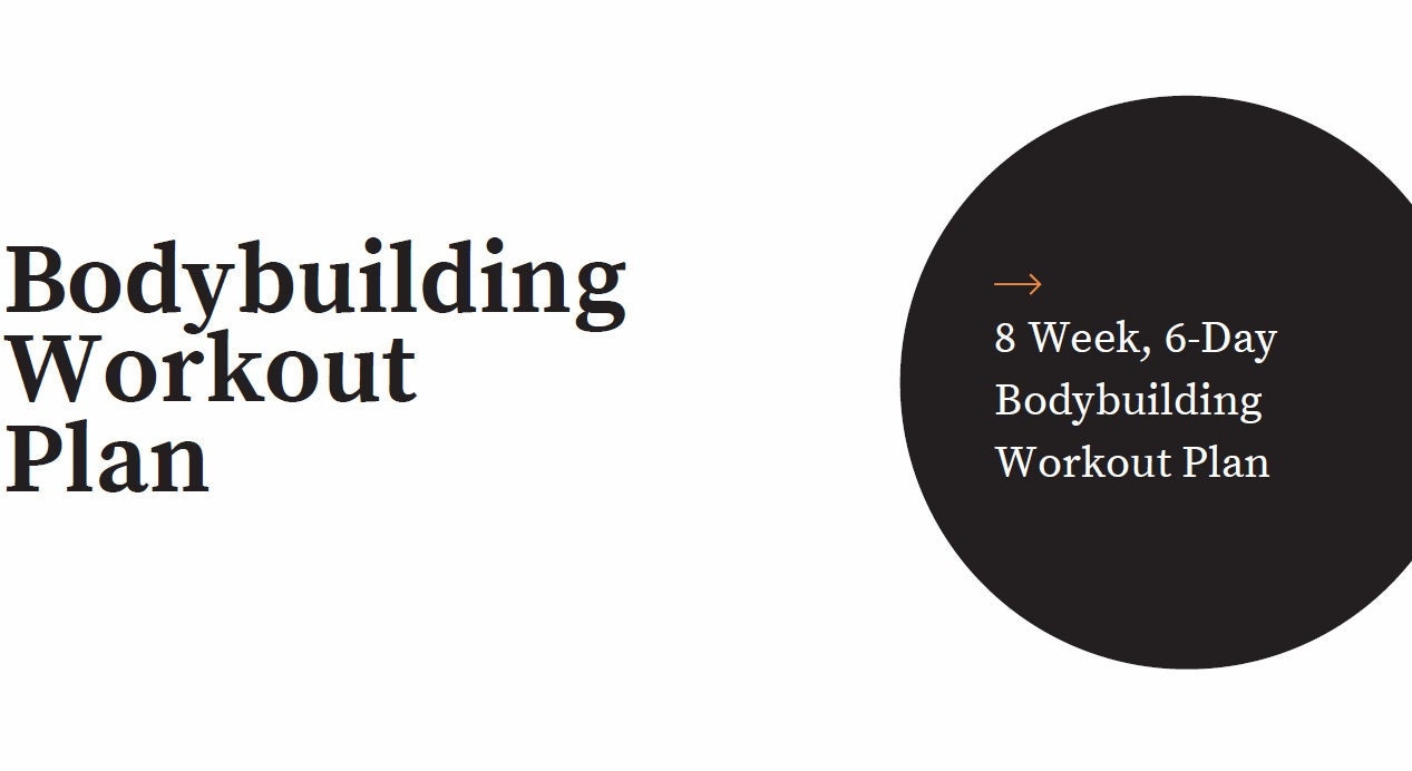 8 Week Bodybuilding Plan+ Workout Tracker - Etsy