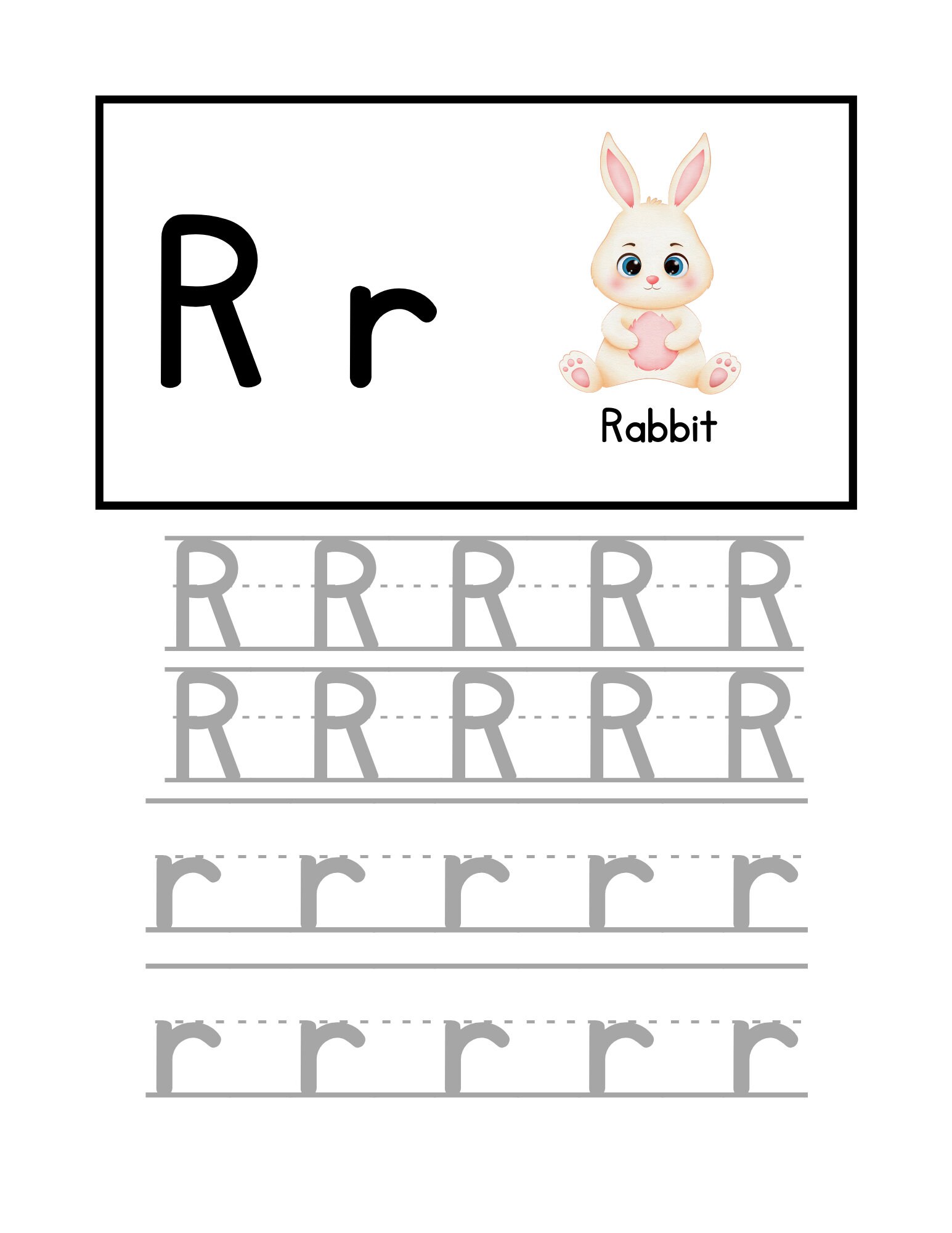 Preschool Handwriting Worksheet, Alphabet Writing Practice,26 Alphabet ...