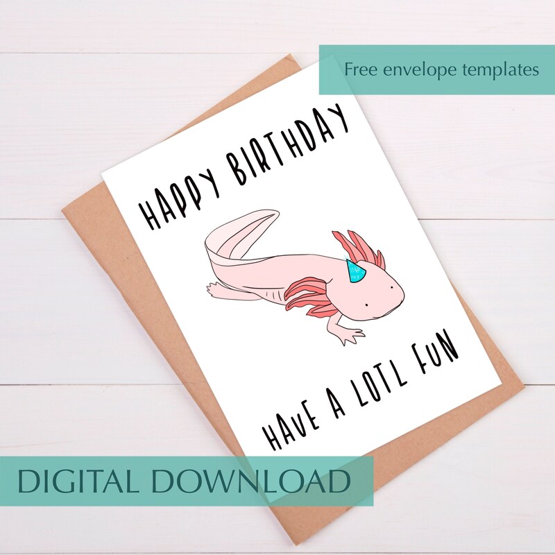 Axolotl Birthday - Etsy