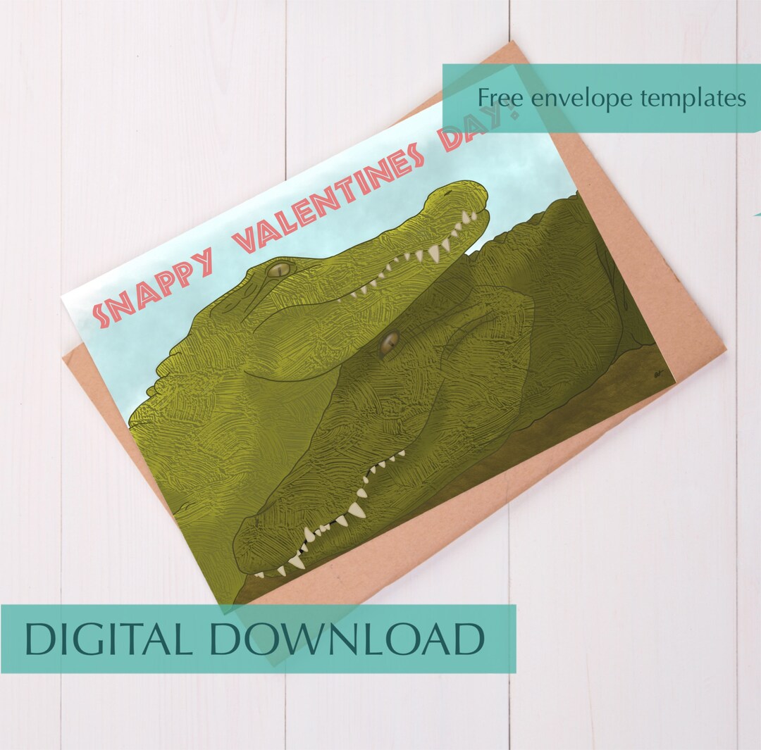 Valentines Day Card, Croc Valentines Card, Funny Valentine Card ...