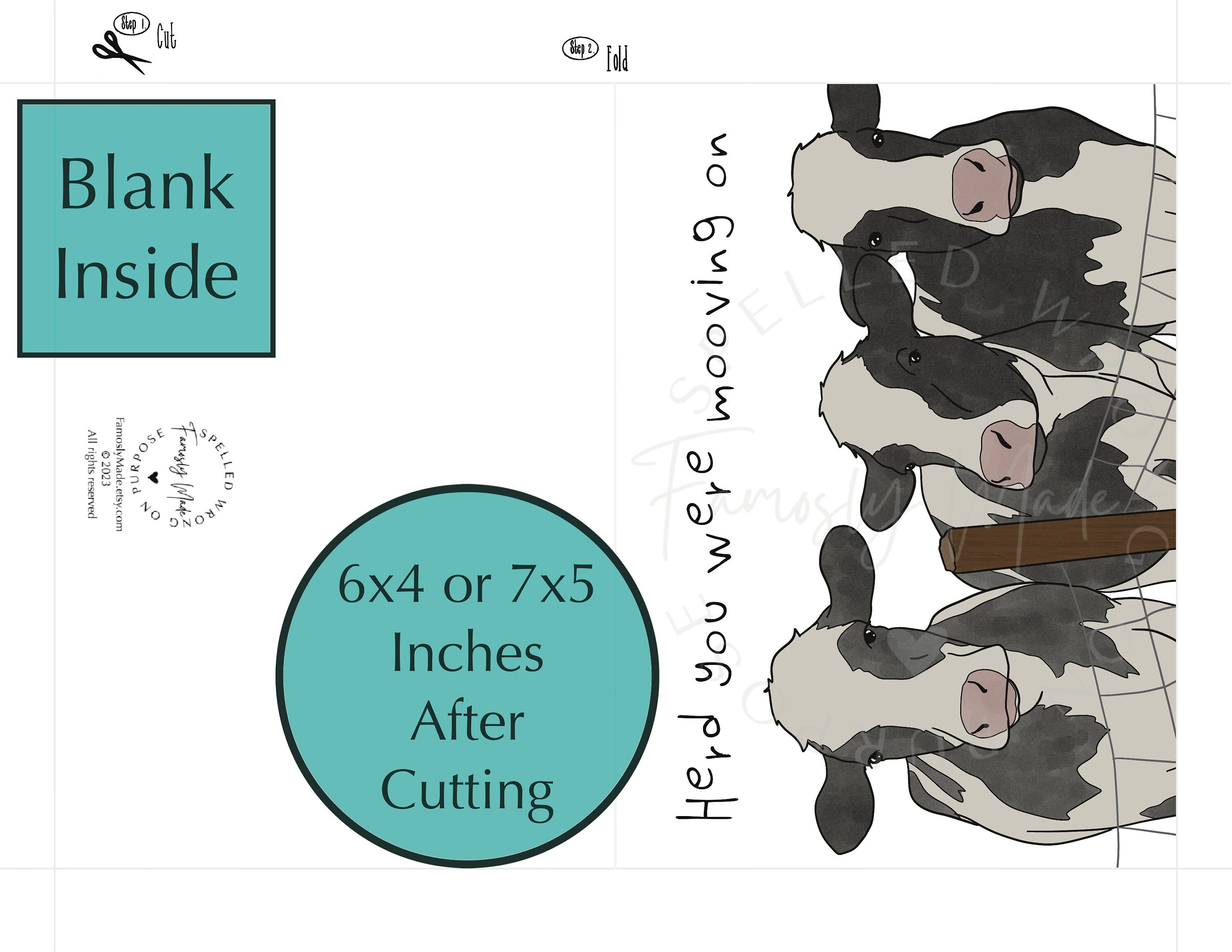 Cow Goodbye Card Funny Friend Moving Card for Coworker Leaving Card ...