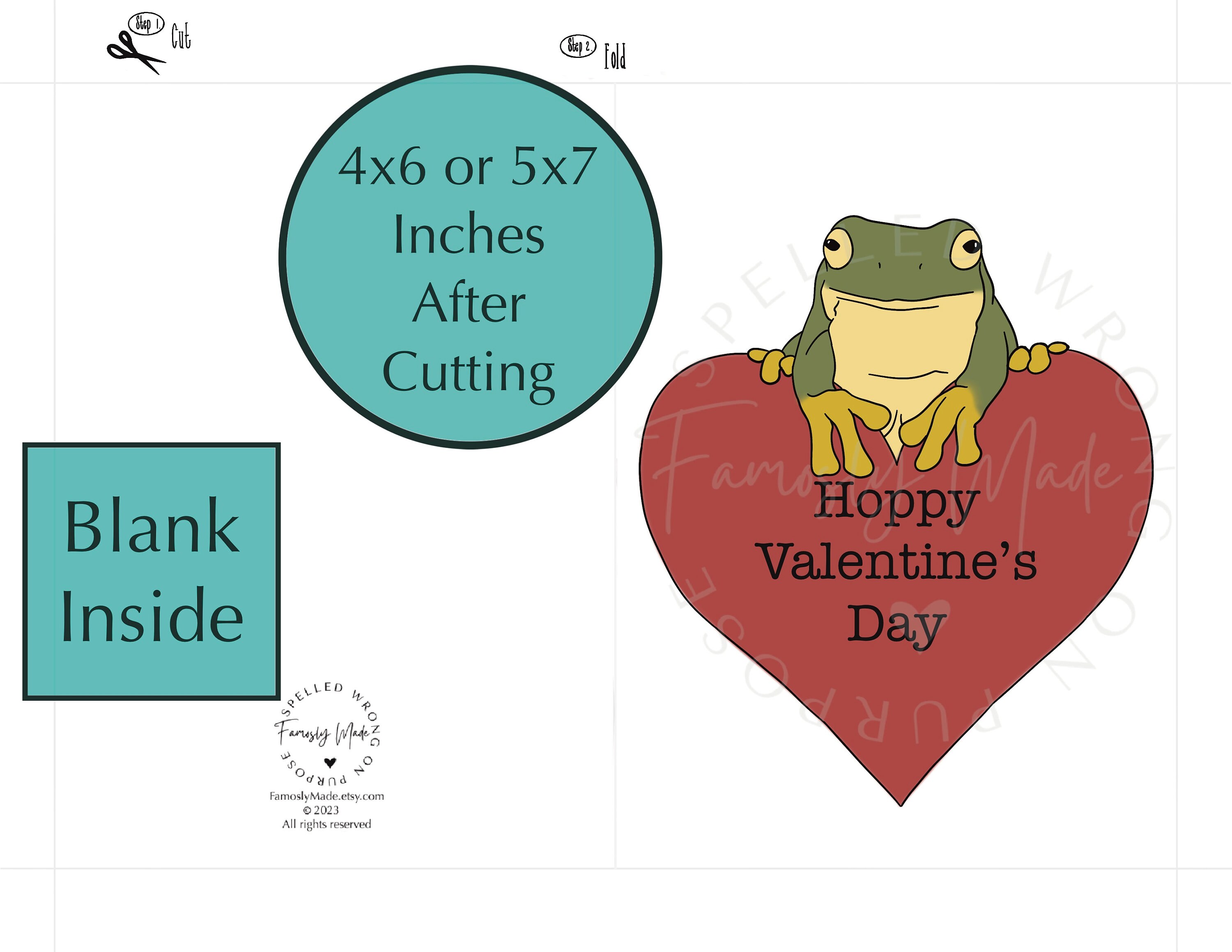 Frog Valentines Day Card Funny Frog Anniversary Card for Girlfriend ...