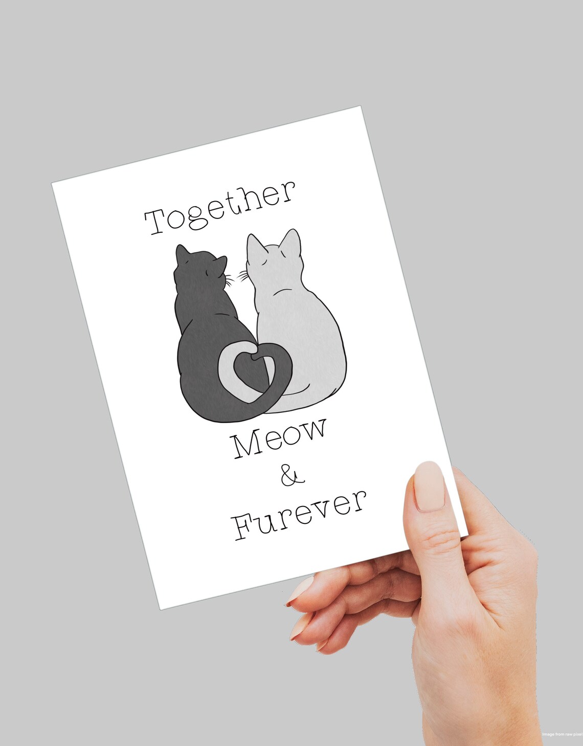 Cat Engagement Card Funny Cat Card for Engagement Cute Card Printable ...
