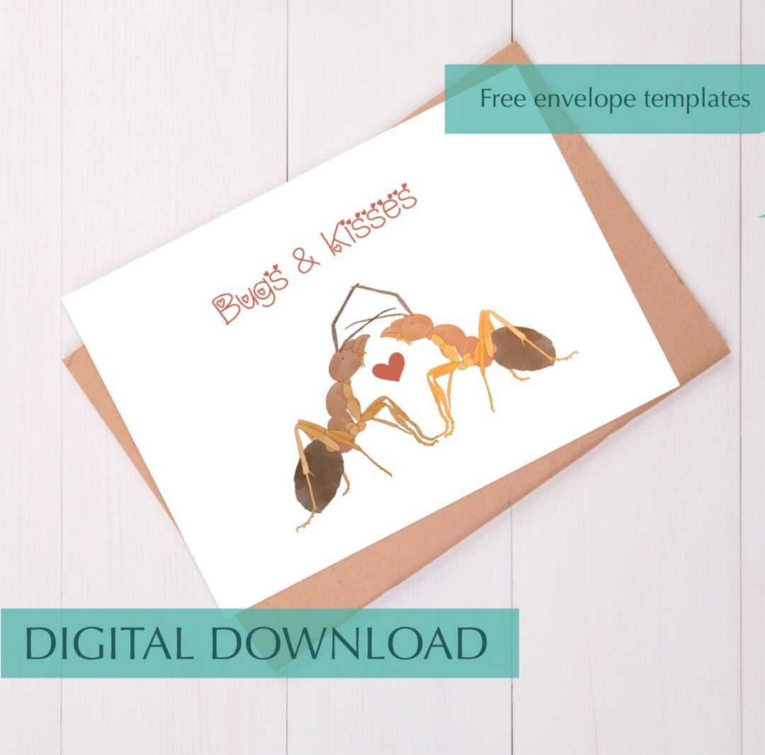 Ant Valentine’s Day Card Funny Bug Anniversary Card for Girlfriend ...