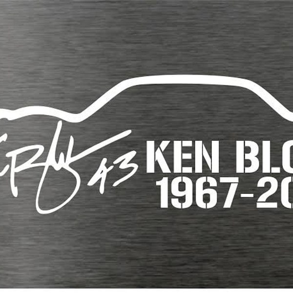 Ken Block Tribute Decal - Etsy