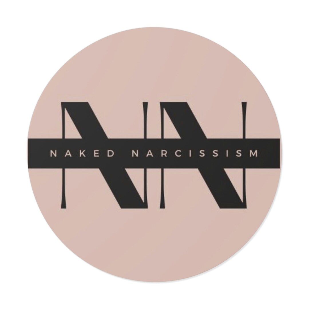 Round Vinyl Naked Narcissism Stickers - Etsy