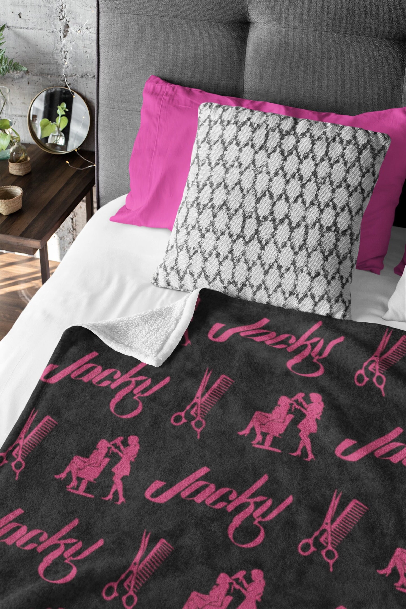 Personalized Hair Stylist Blanket, Custom Cosmetologist Blanket ...