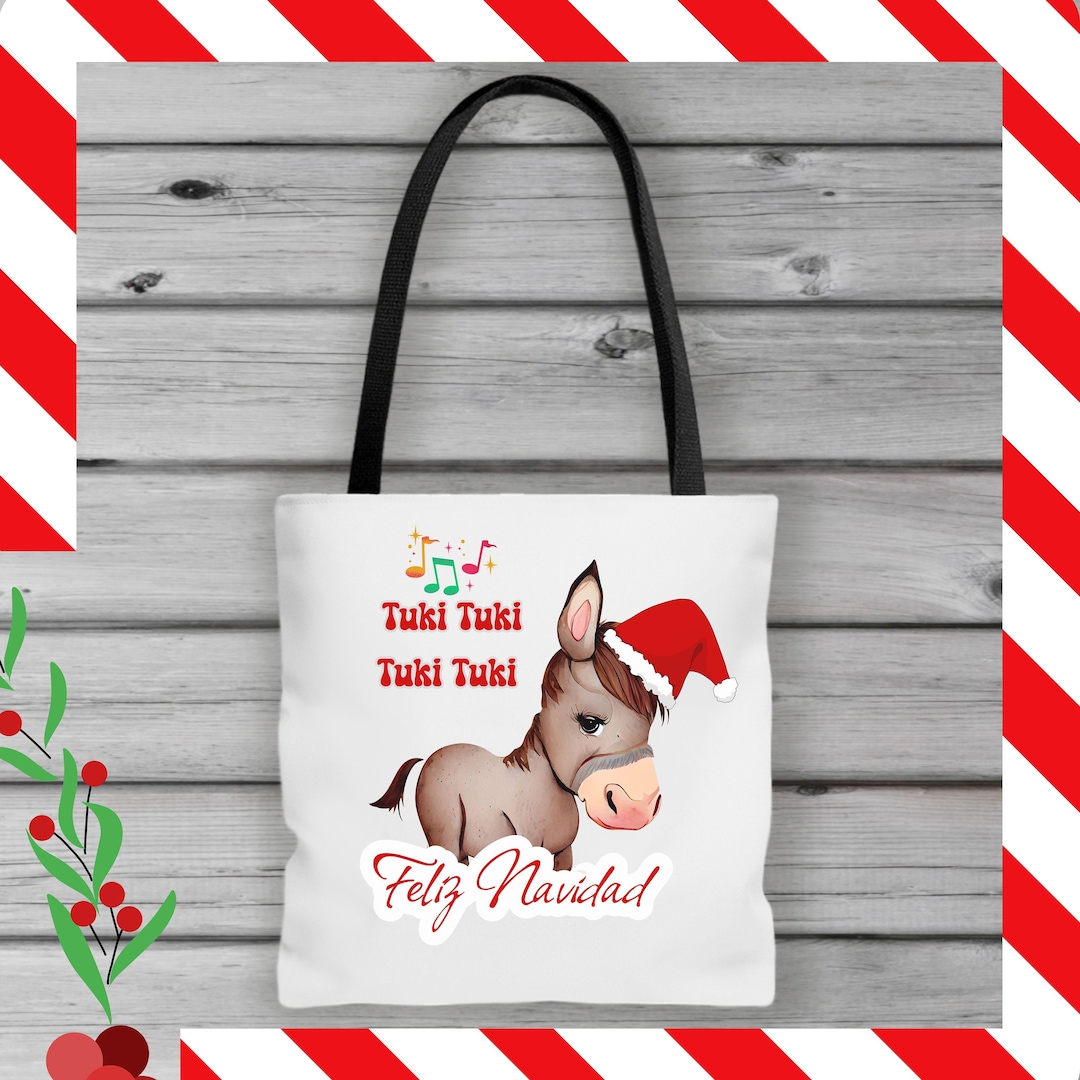 Mexican Christmas Tote Feliz Navidad Bag Mexican Navidad - Etsy