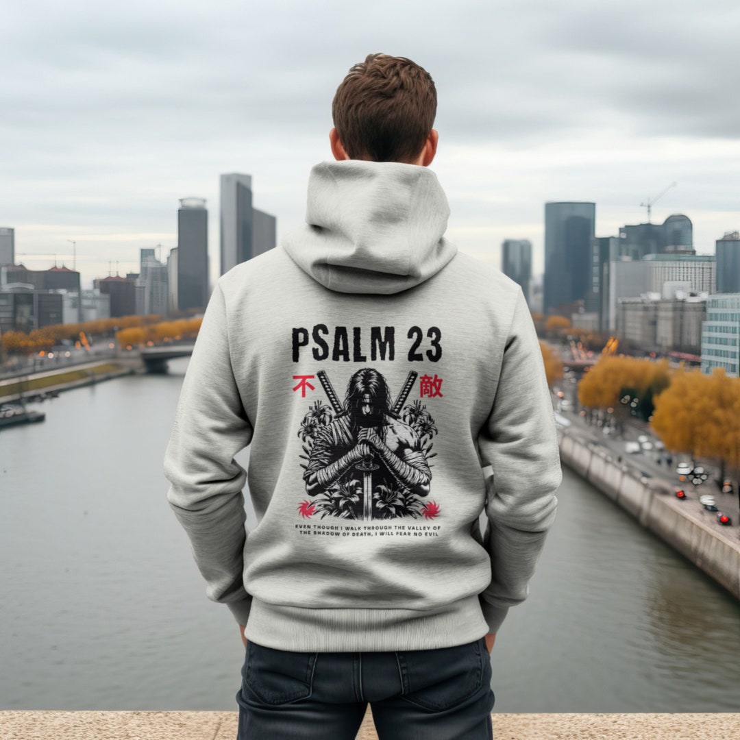 Psalm 23 Hoodie, Men's Christian Hoodie, Bible Verse Hoodie, Christian ...