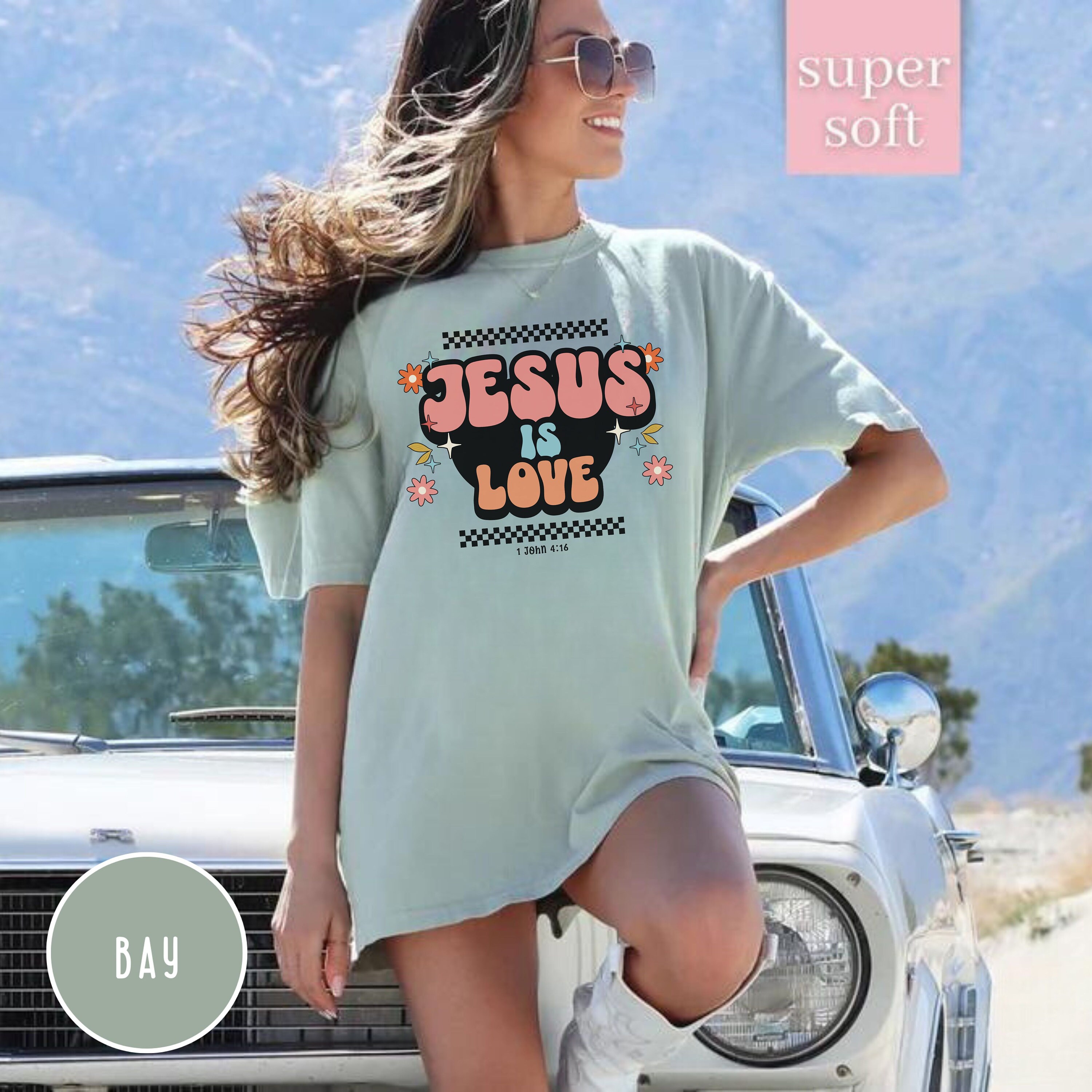 Groovy Jesus Shirt, Vintage Christian Shirt, Christian Aesthetic, Bible ...