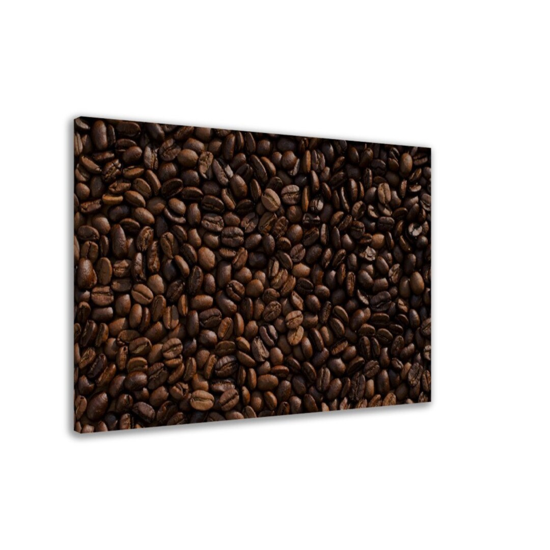 Rustic Coffee Beans Canvas Print Kitchen Decor and Coffee Bar Walls ...