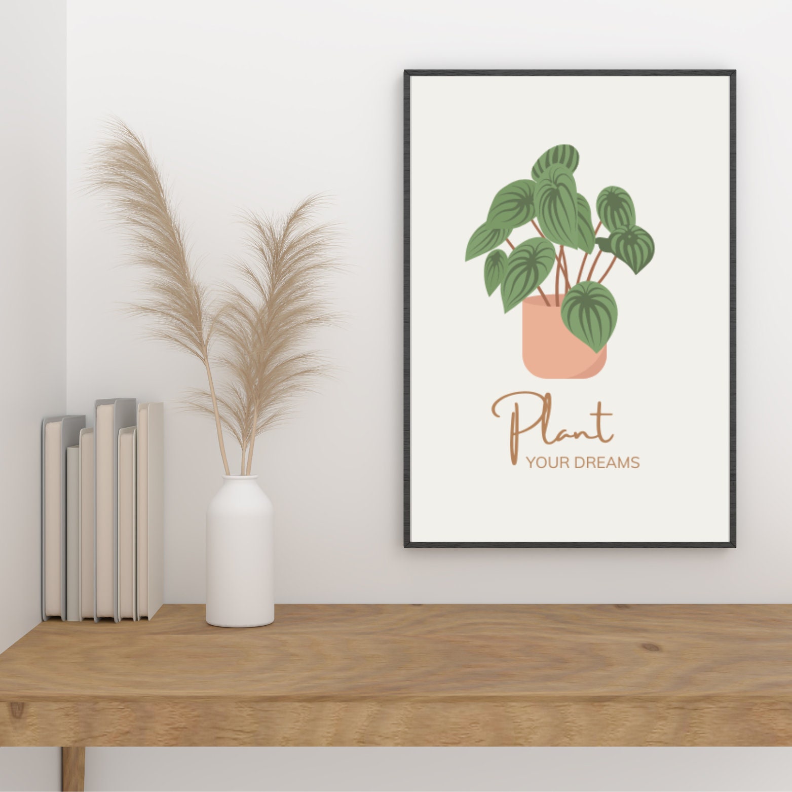 Potted Plants Art Print, Boho Home Decor (digital Download) - Etsy
