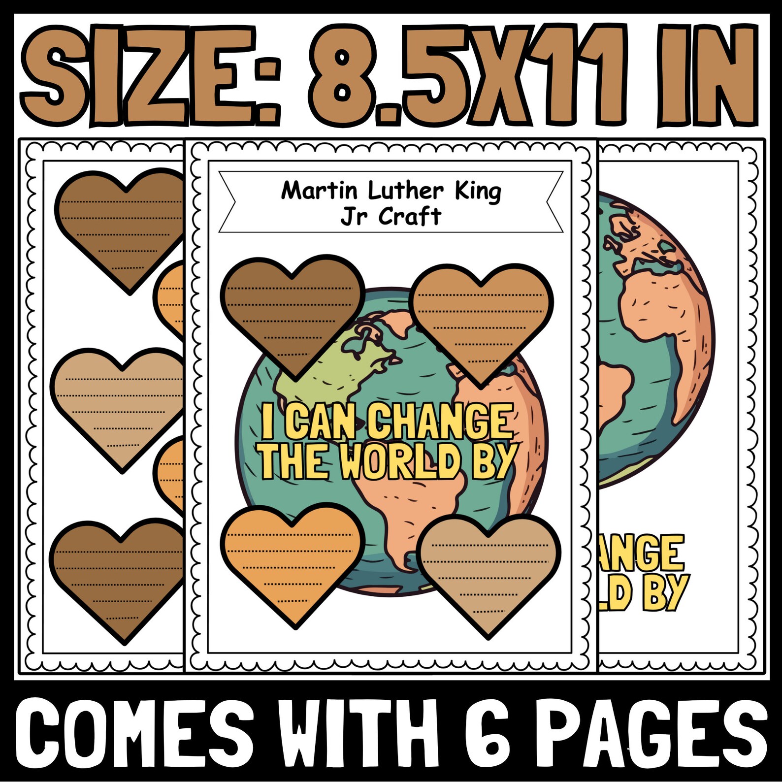 Martin Luther King Jr Craft - MLK Day Crafts - Martin Luther King Jr ...