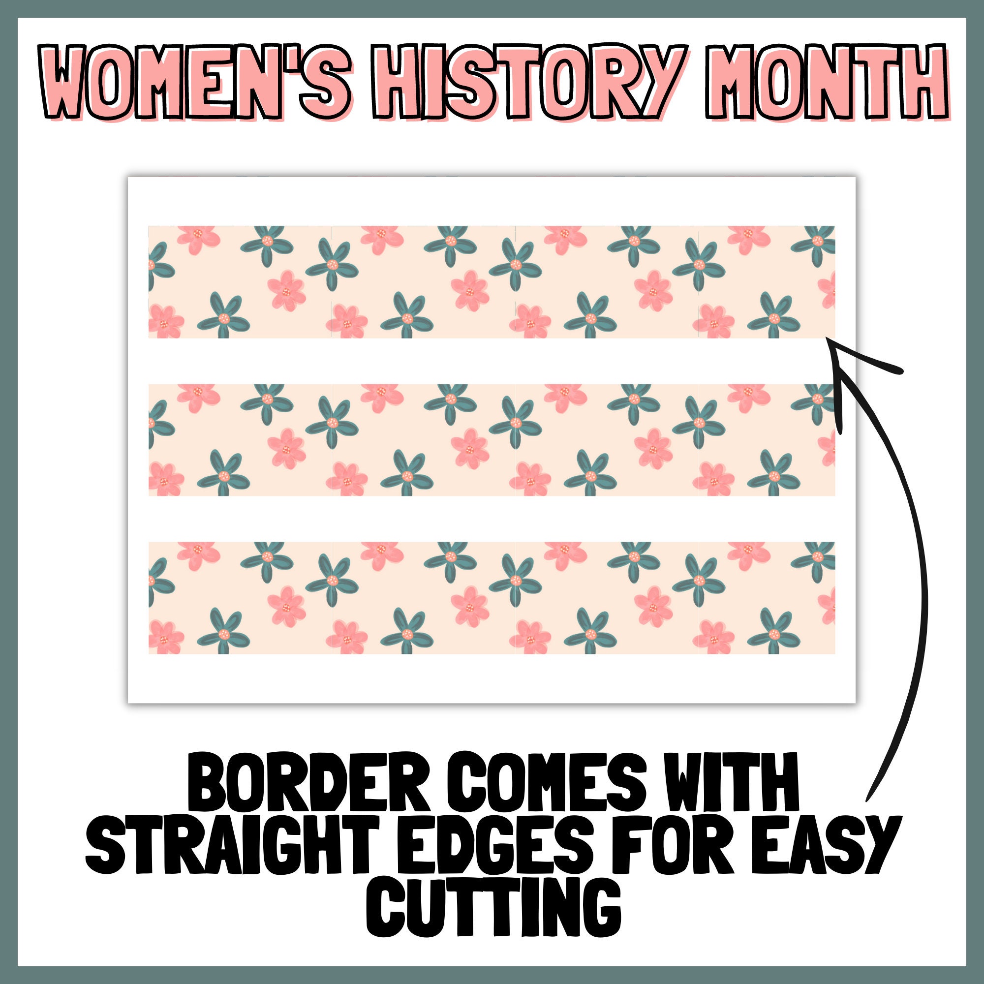 Women’s History Month Bulletin Board Kit | We Celebrate Women’s History ...