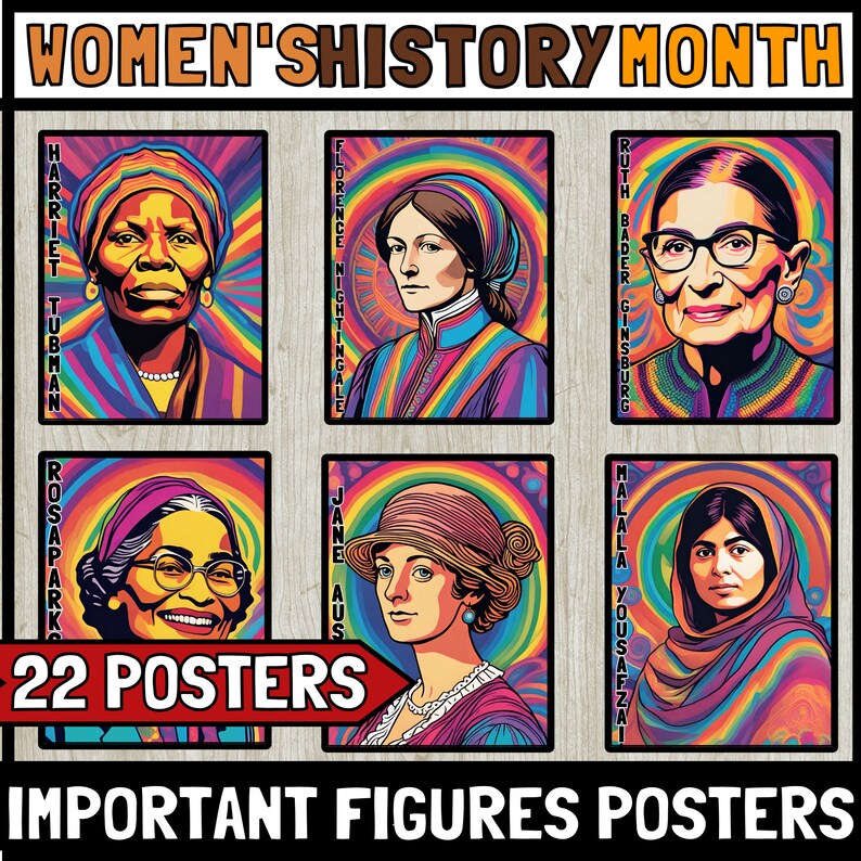 Women's History Month Posters - Women's History Month Bulletin Board ...