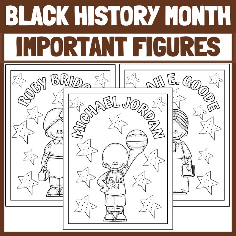 Important Figures in Black History Month Coloring Pages | Black History ...