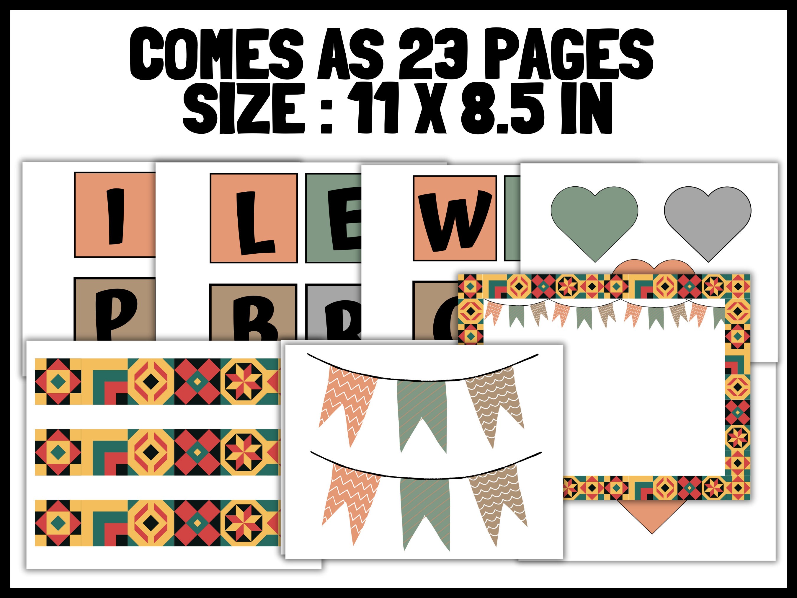 Hispanic Heritage Month Bulletin Board Kit We Celebrate Hispanic ...