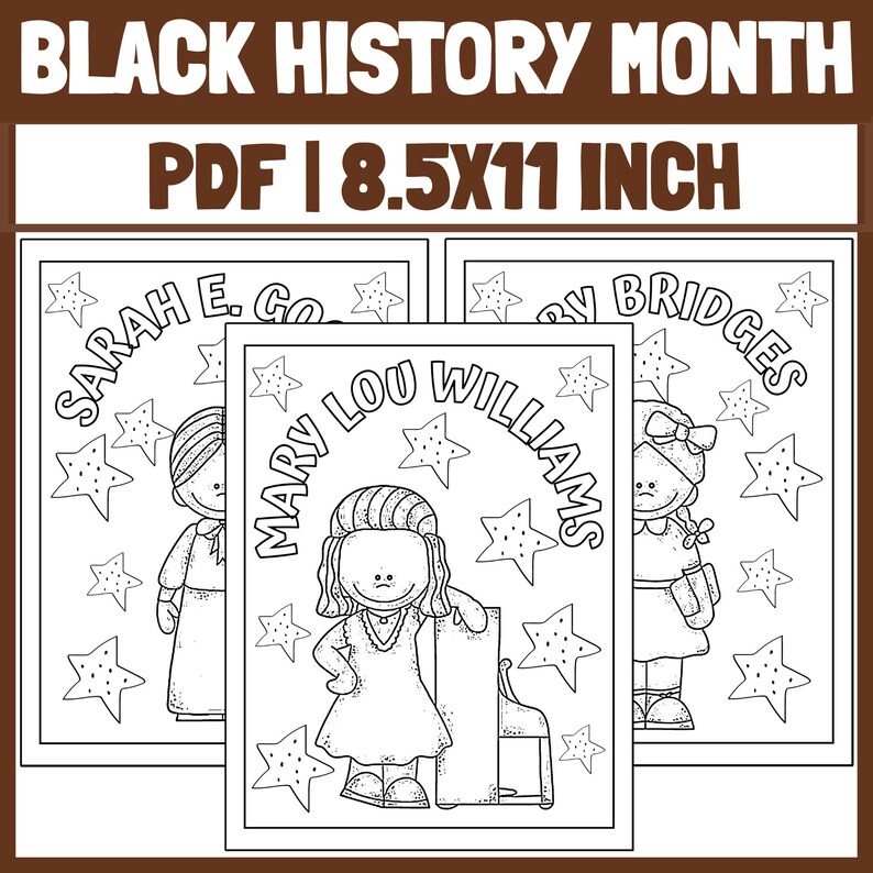 Important Figures in Black History Month Coloring Pages | Black History ...
