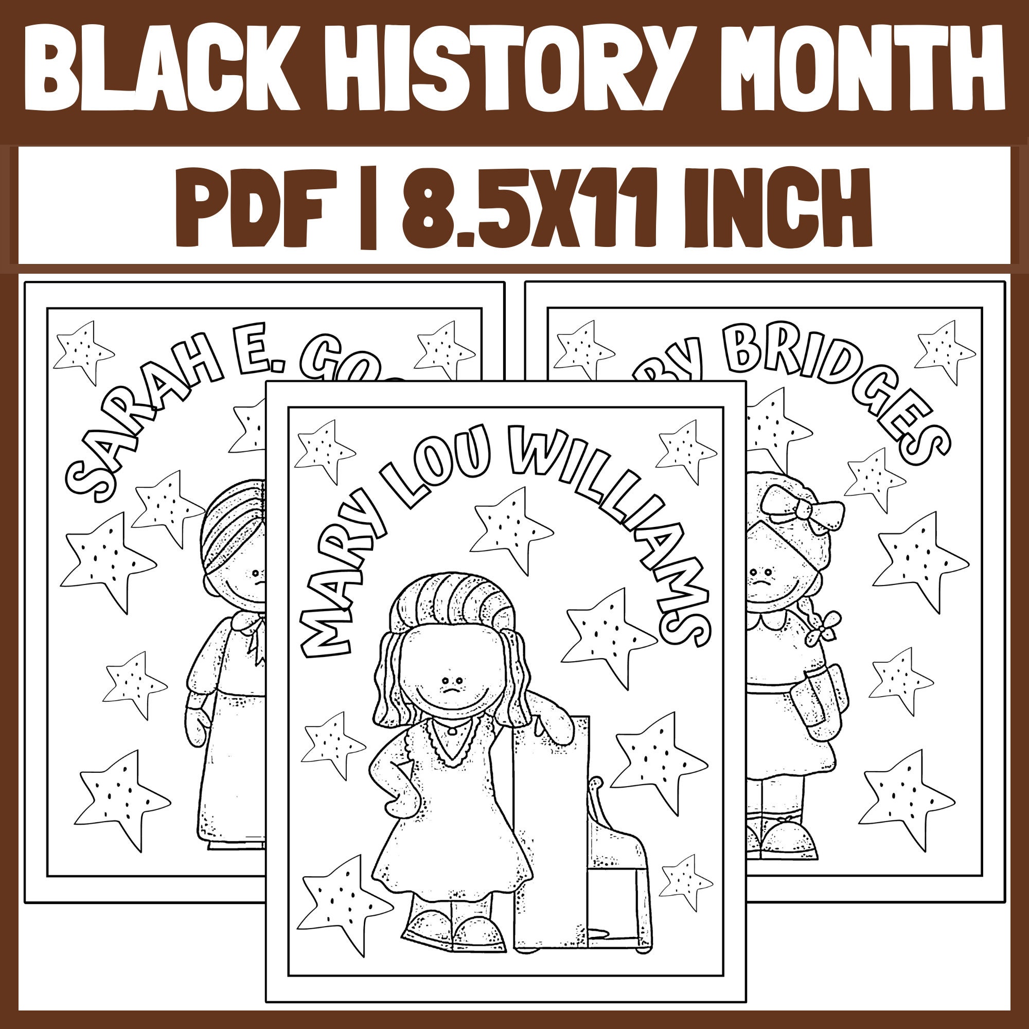 Important Figures in Black History Month Coloring Pages | Black History ...