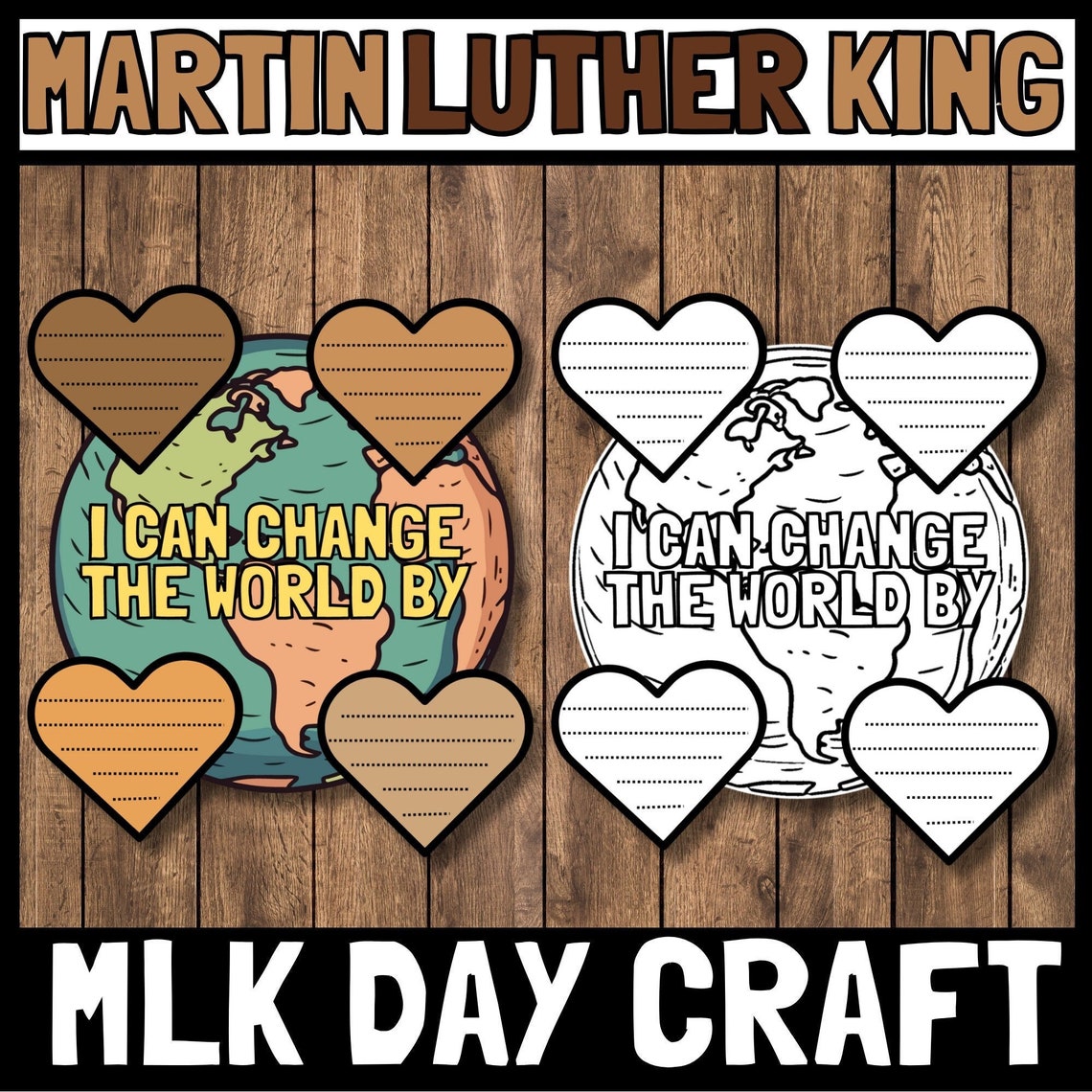 Martin Luther King Jr Craft - MLK Day Crafts - Martin Luther King Jr ...
