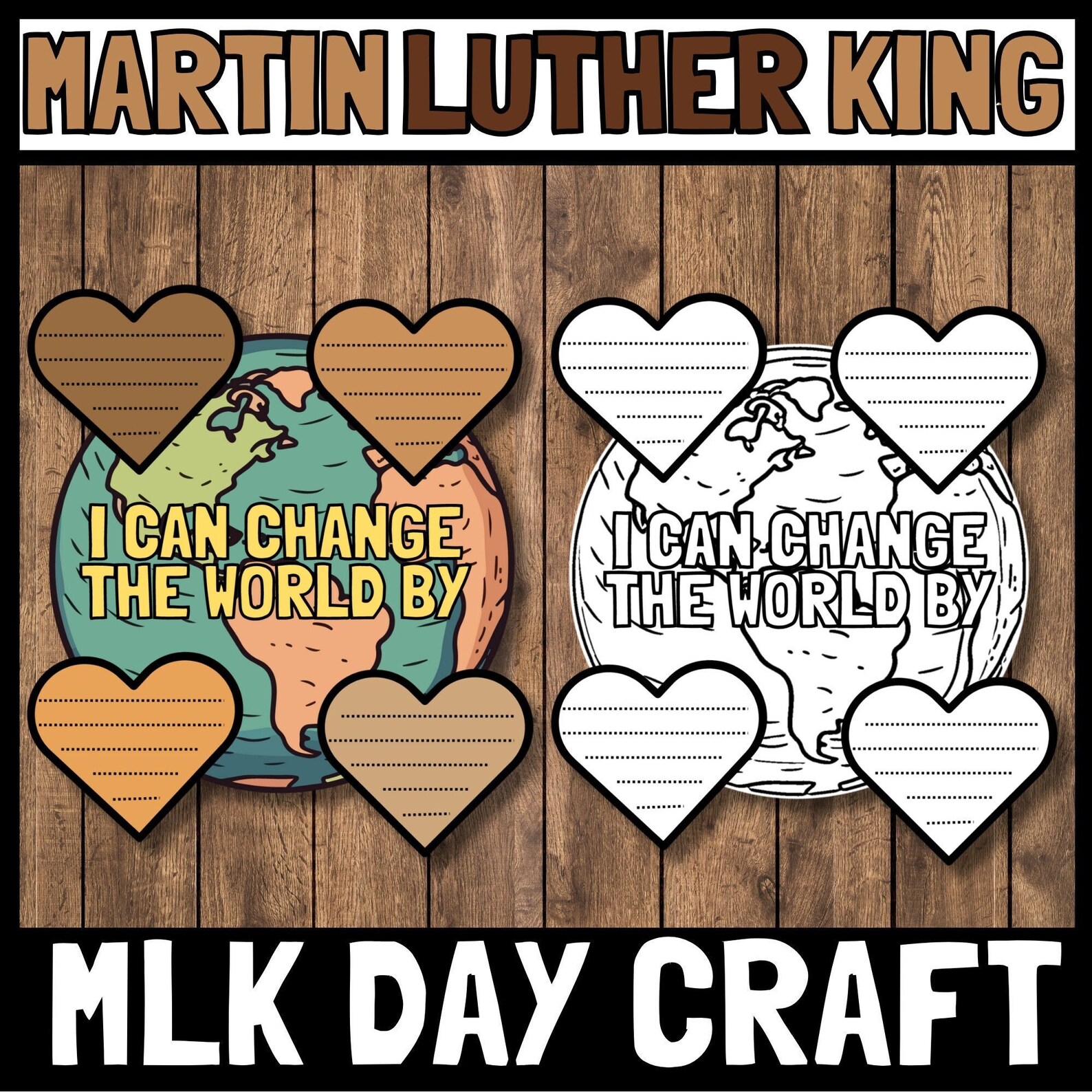 Martin Luther King Jr Craft - MLK Day Crafts - Martin Luther King Jr ...