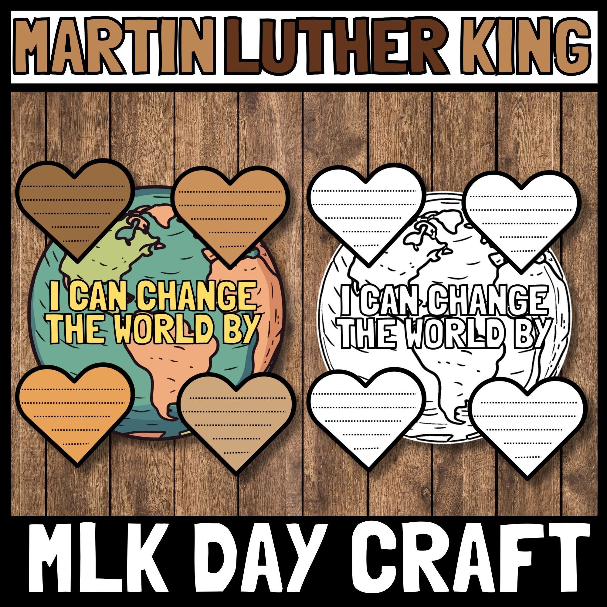 Martin Luther King Jr Craft - MLK Day Crafts - Martin Luther King Jr ...