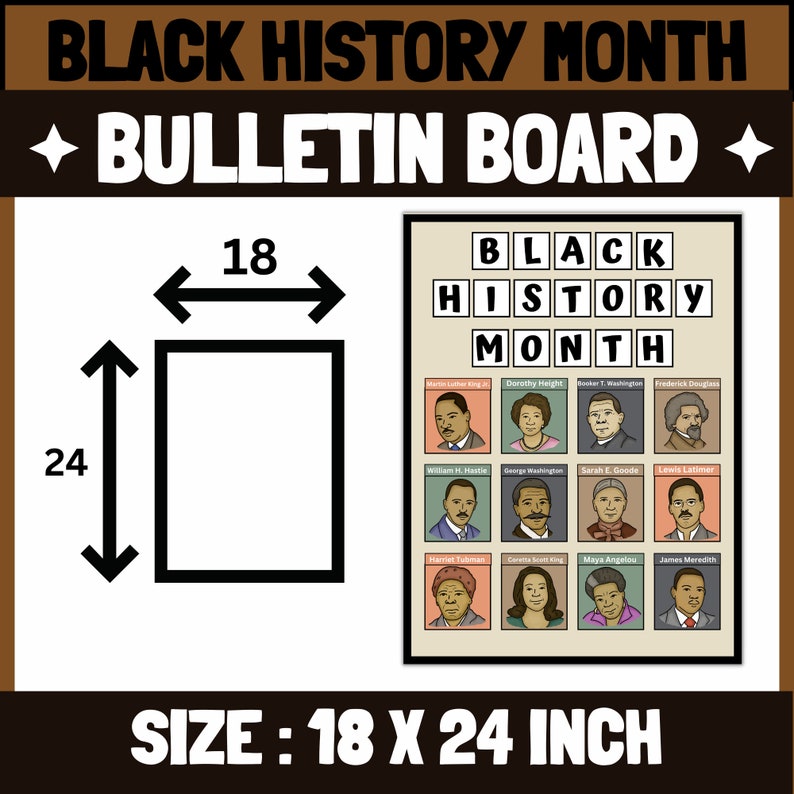 Black Icons Printable Posters Important Figures in Black - Etsy