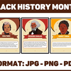 Important Figures in Black History Month Posters Black History Month ...