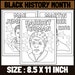Important Figures in Black History Month Coloring Pages Black History ...