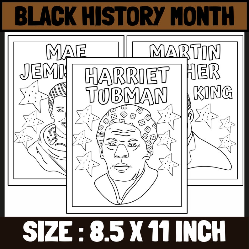 Important Figures in Black History Month Coloring Pages | Black History ...