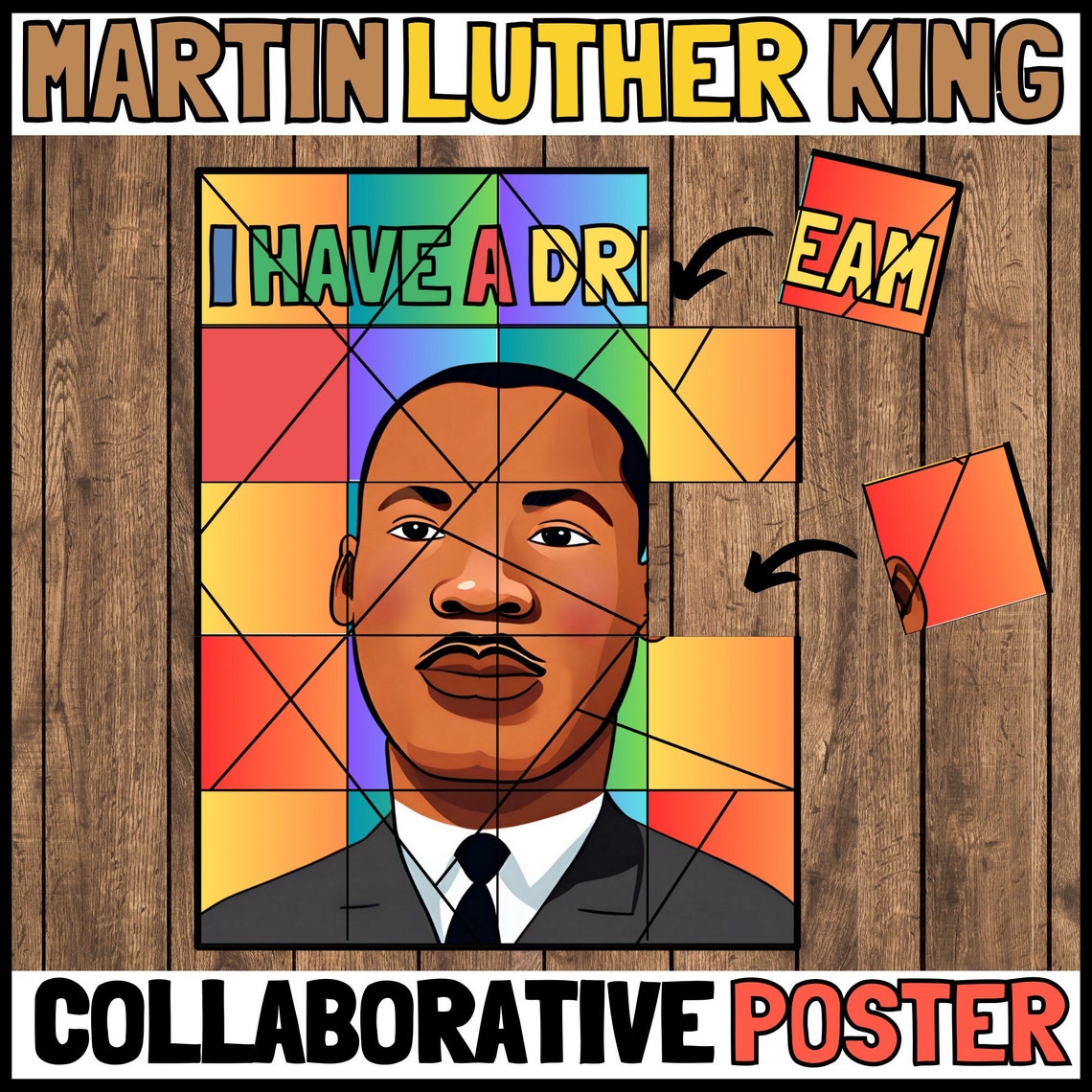 Black History Month Collaborative Poster MLK Collaborative Poster Black ...