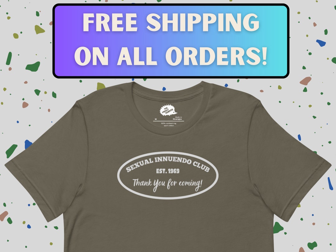 Sexual Innuendo Club Soft Cotton Unisex Tee Shirt sizes - Etsy