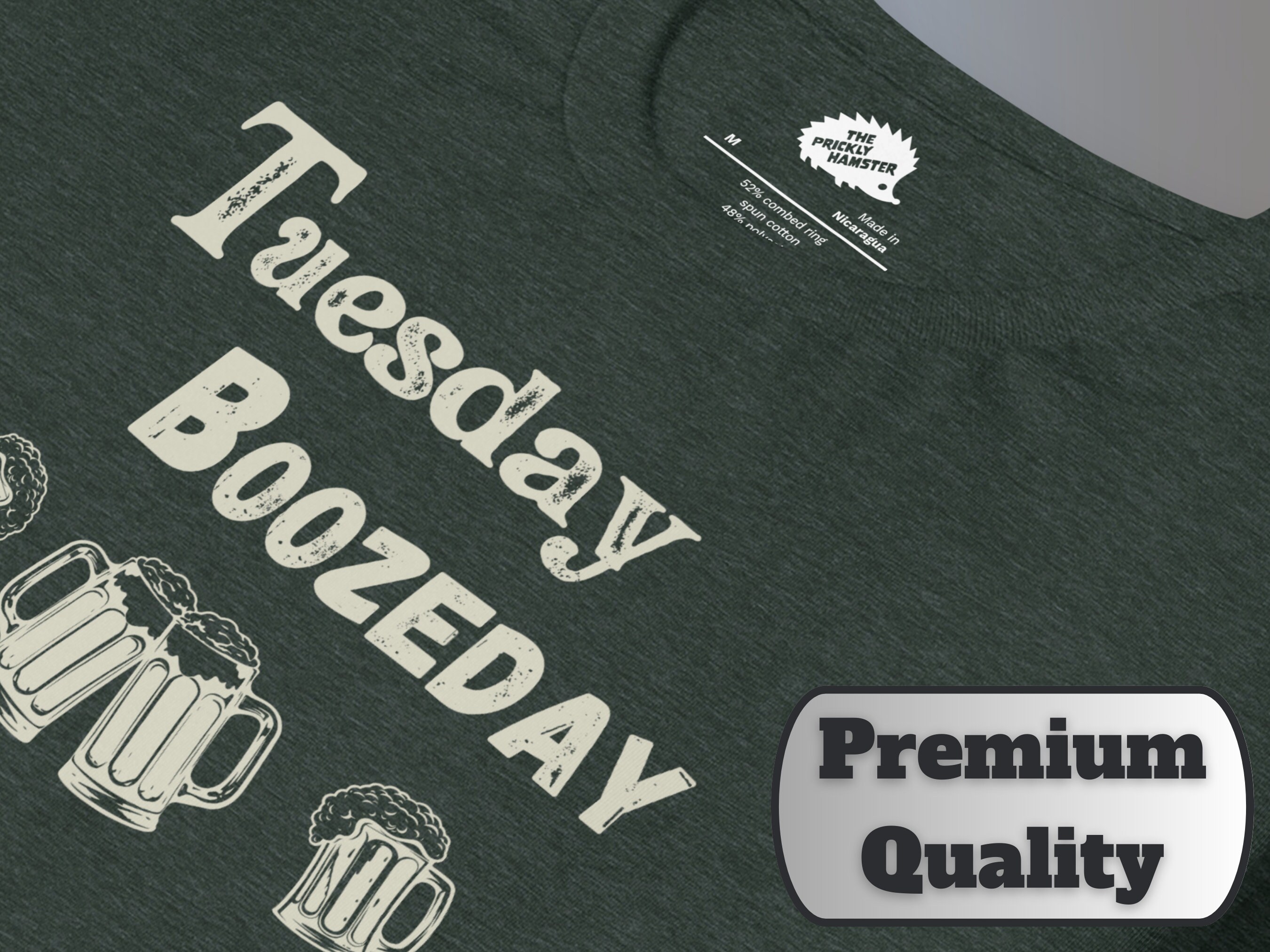 Tuesday Boozeday Funny Adult Shirts sizes XS5XL Soft Cotton Tee Shirt ...