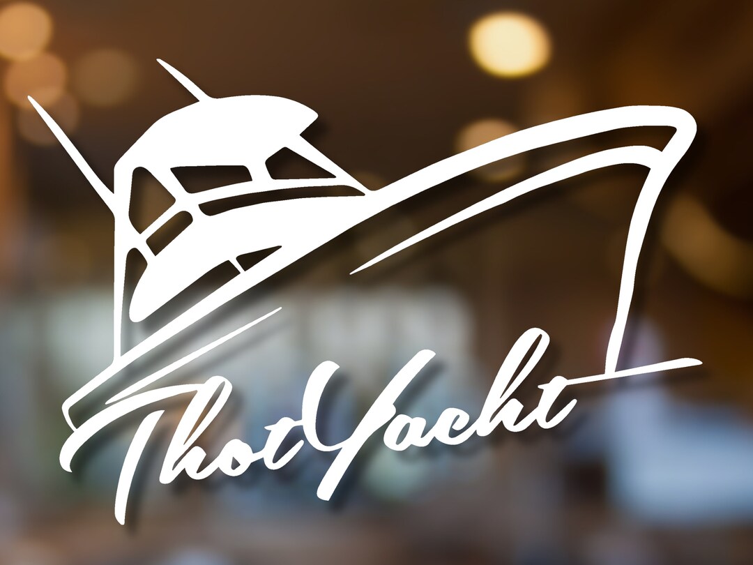 Thot Yacht Decal Sticker Thot Yacht Car Decal Thot Yacht - Etsy
