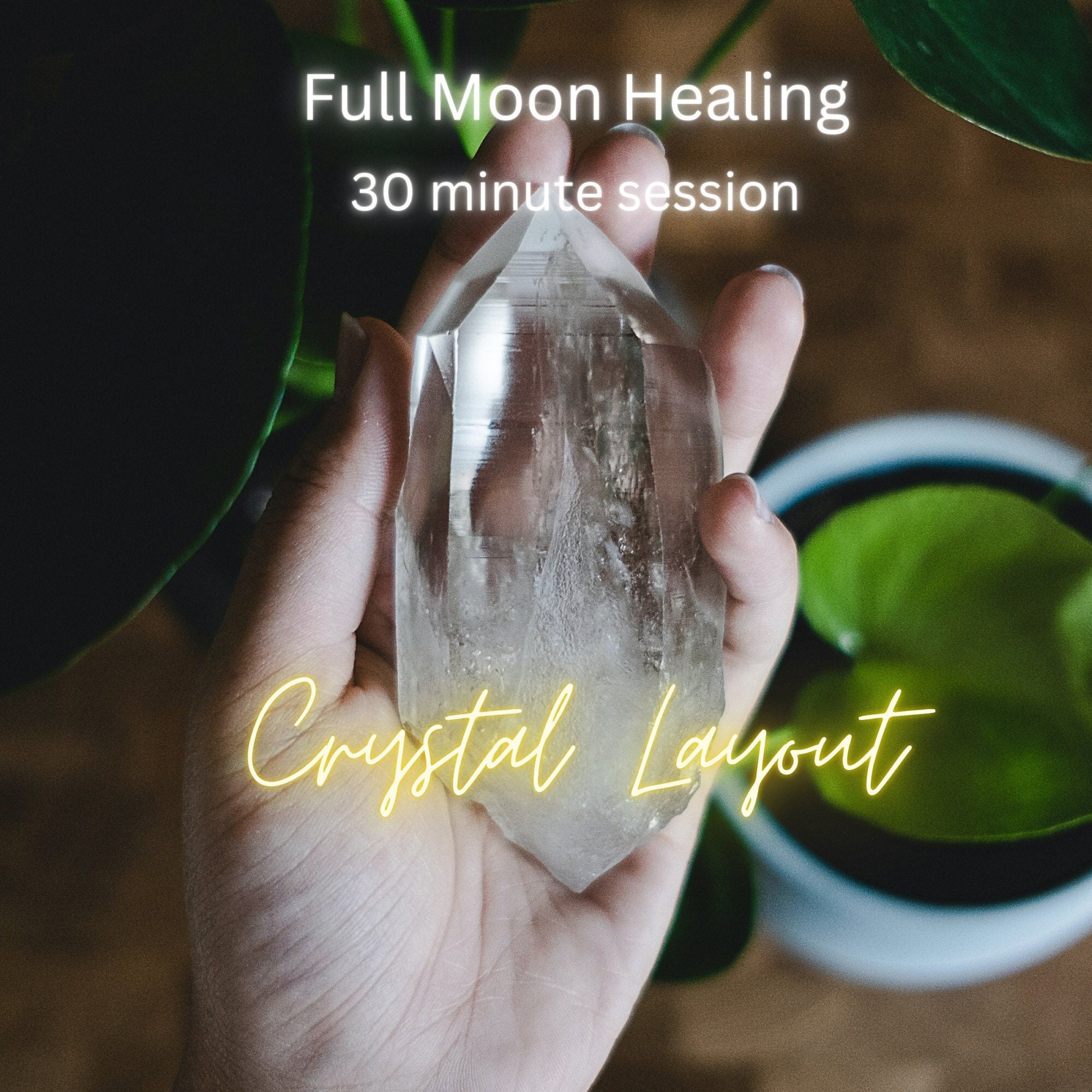 30 Minute Full Moon Crystal Layout- Moon Healing- Full Moon Session ...