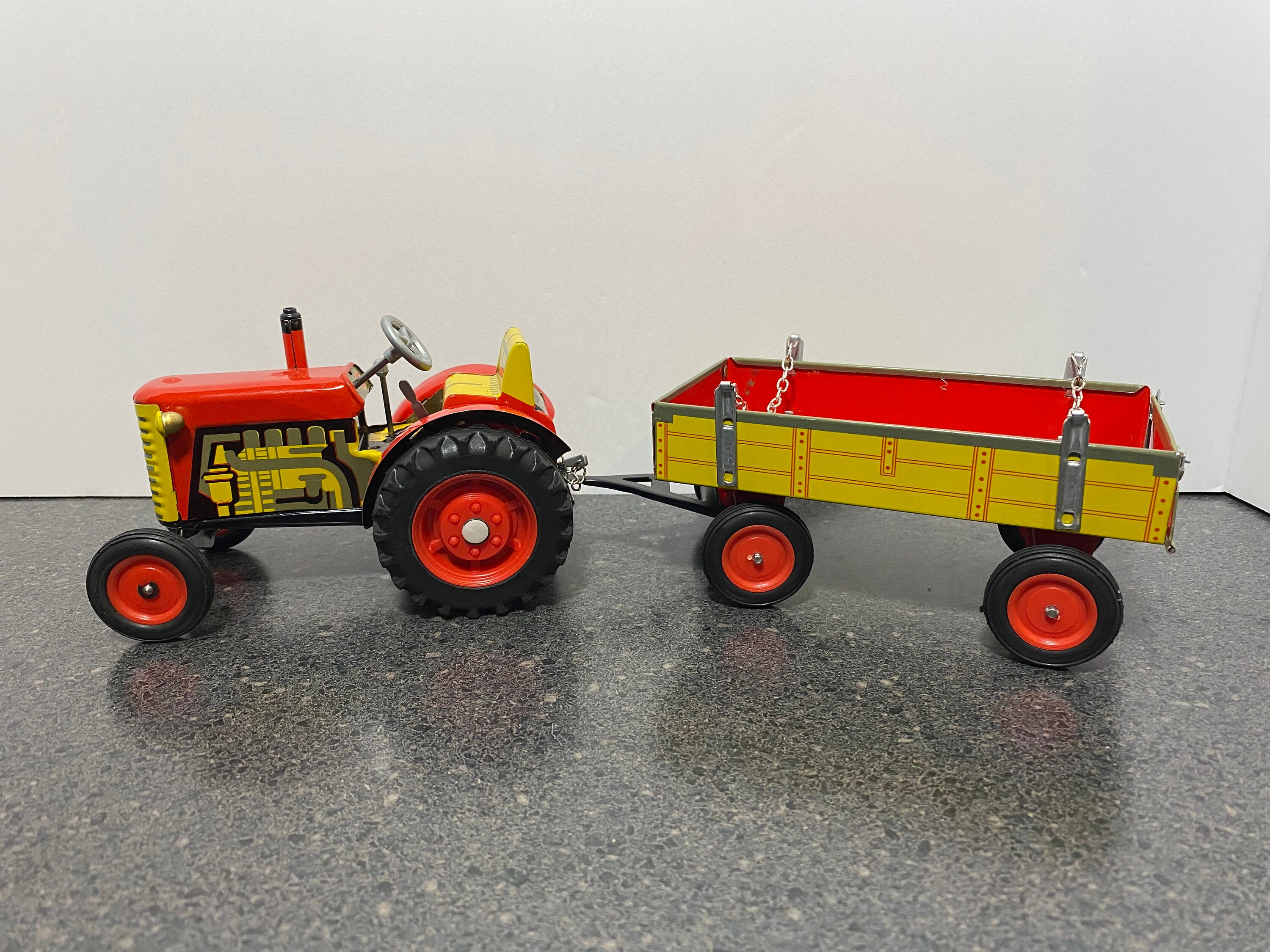 Vintage Schylling Czech Wind up Tractor Toy - Etsy