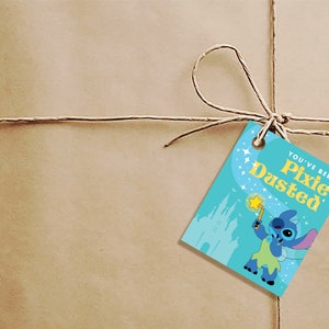 Stitch Pixie Dust Gift Tags - You've Been Pixie Dusted - Instant ...